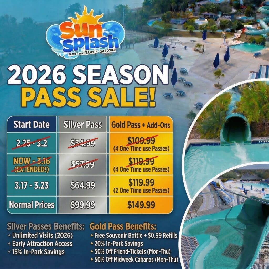 Buy Season Passes - Sunsplash - Family Waterpark | Cape Coral - Rates